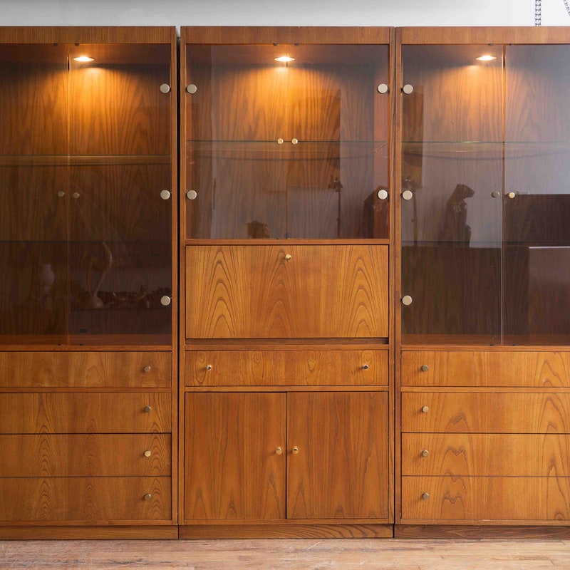 Mid Century Wall Unit - Etsy