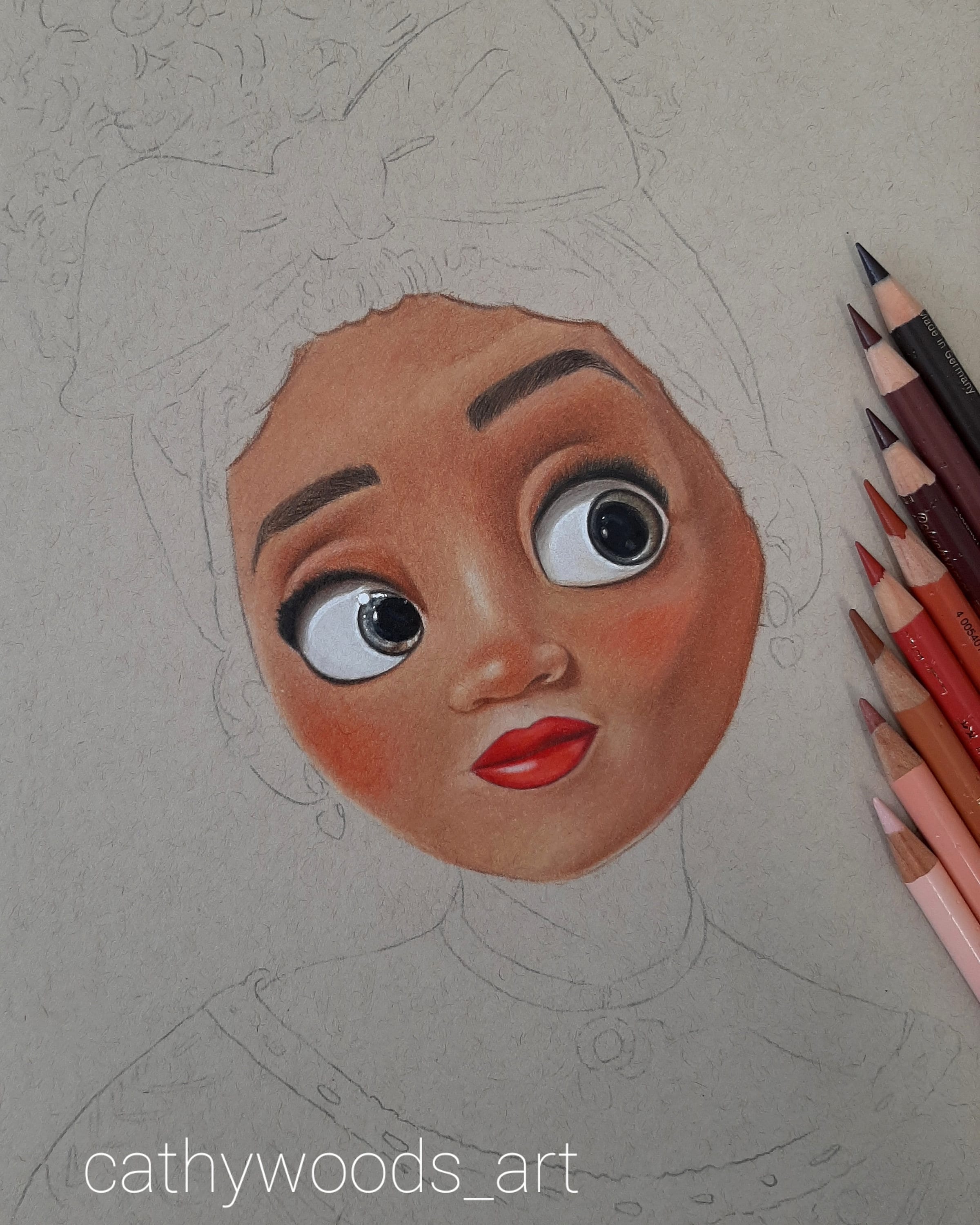 Original Pencil Drawing Dolores. A4 Size Signed Fanart. - Etsy UK