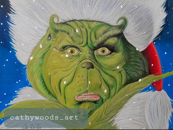 Jim Carry Grinch Art Dr. Suess' How The Grinch Stole Christmas – I