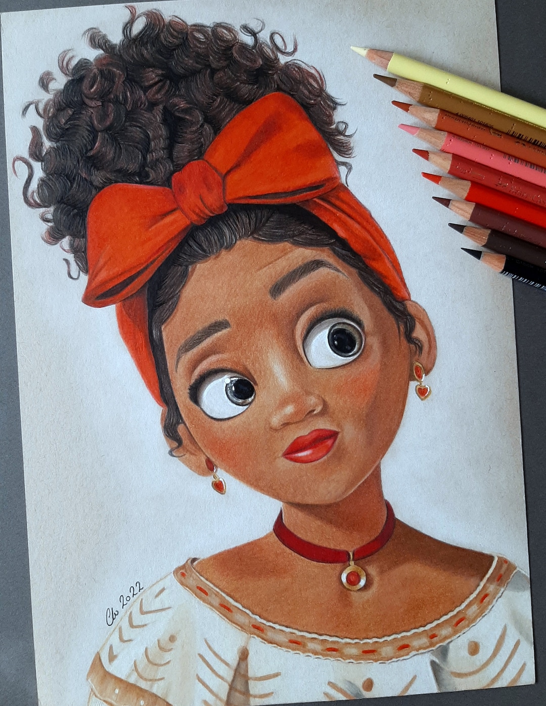 Original Pencil Drawing Dolores. A4 Size Signed Fanart. - Etsy