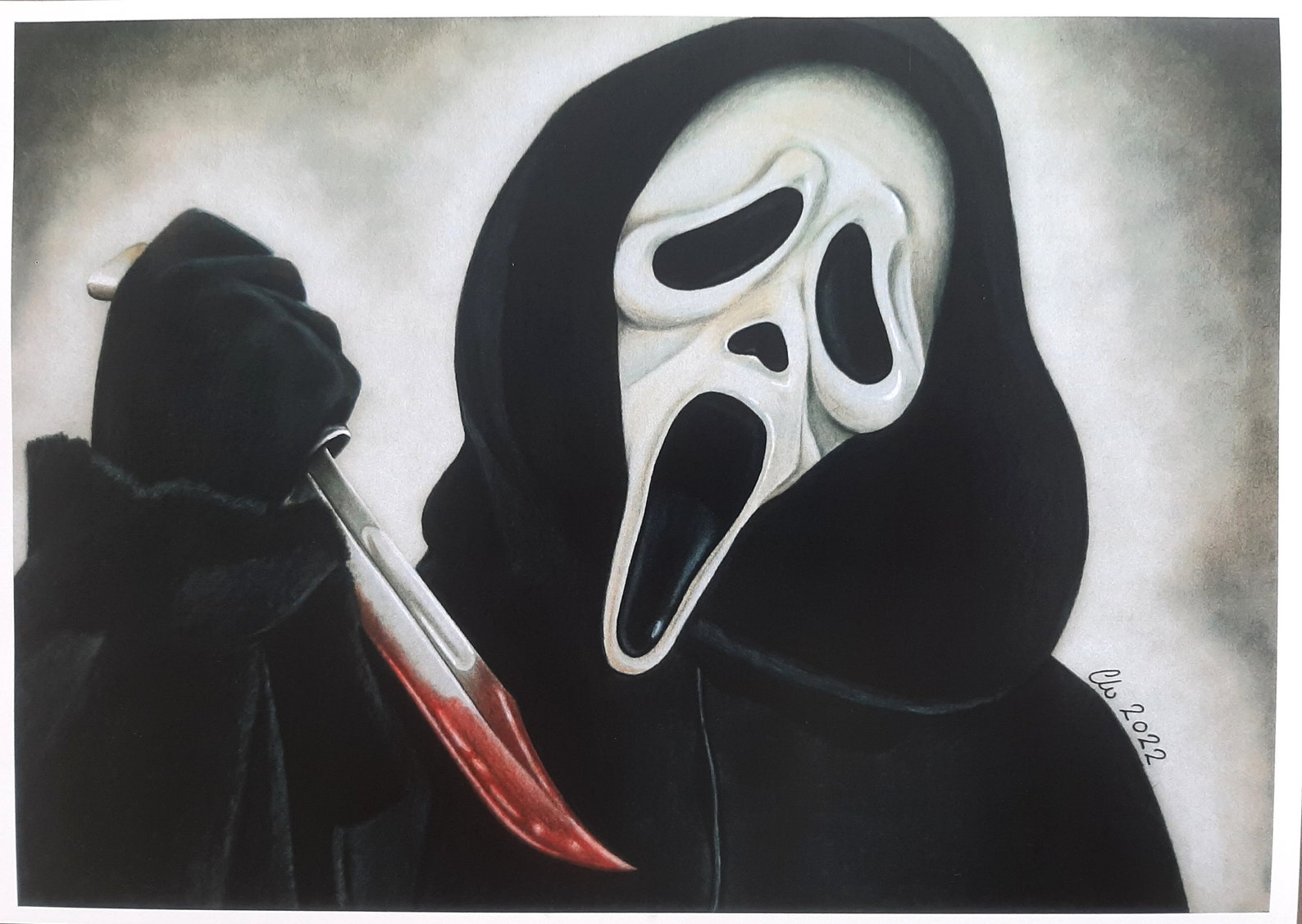 Print of Ghostface. Scream Fanart. - Etsy
