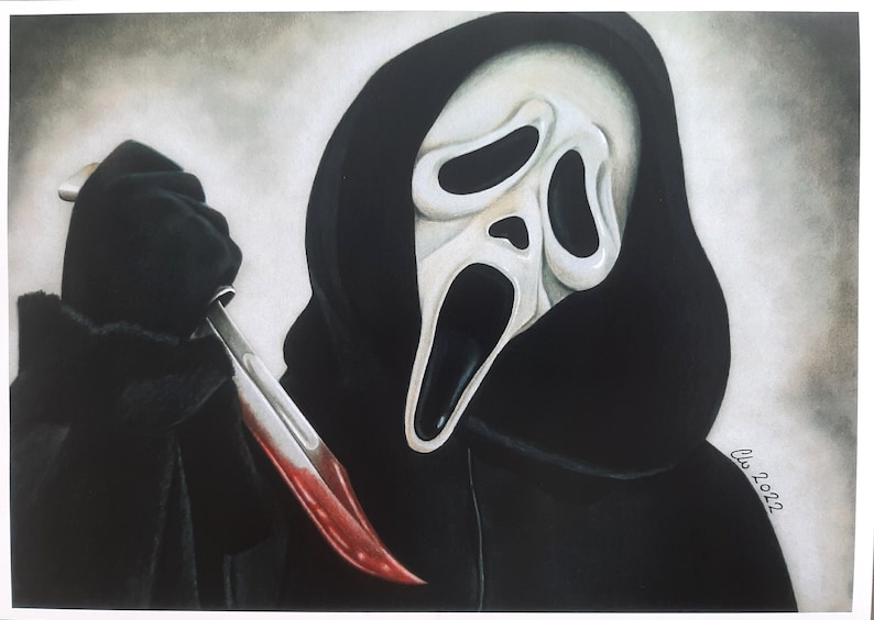 Print of Ghostface. Scream Fanart. - Etsy