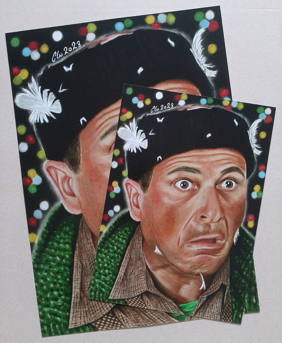 Print. Harry Home Alone Coloured Pencil Portrait Print. - Etsy