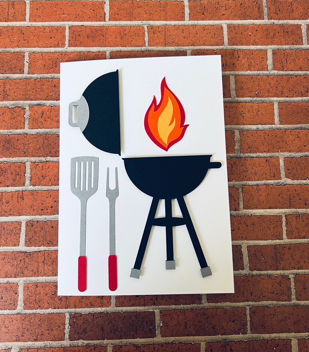 Grilling Father's Day Card - Etsy