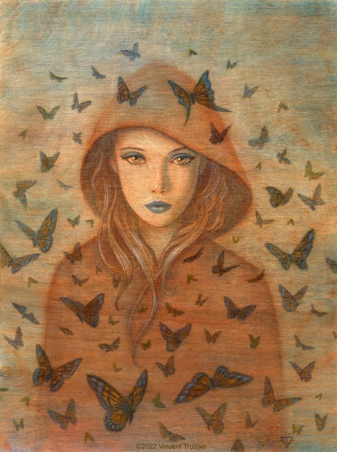 Tinea the Moth Girl - Giclée Print - Etsy