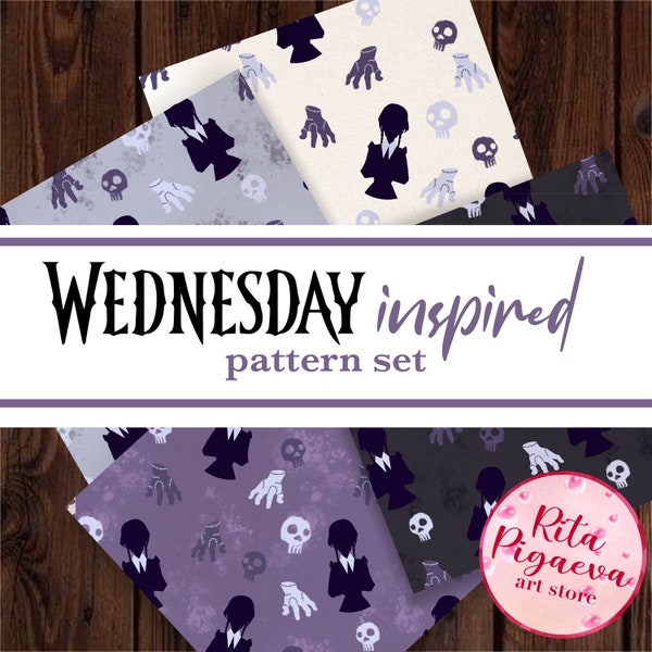 Paper Addams Family Seamless - Etsy