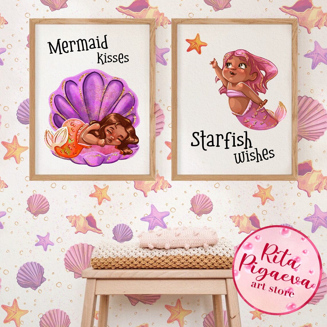 Baby Mermaid Clipart Afro Mermaid Svg African American Baby - Etsy Canada