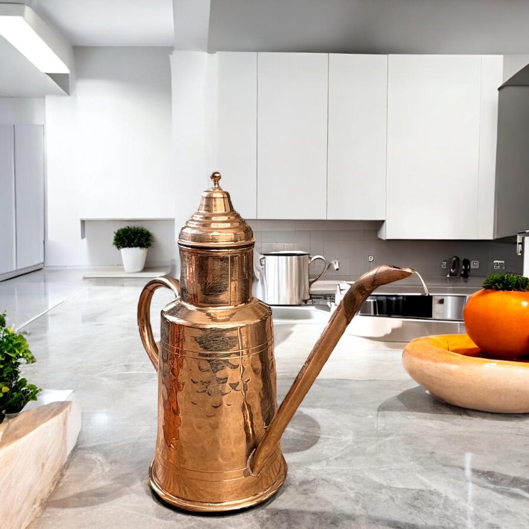 Pure Hammered Copper Olive Oil Vinegar Dispenser, Pizza Oil, Oil ...