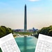 Washington DC Bingo! Instant Download- Bucketlist, Vacation Gift Family ...