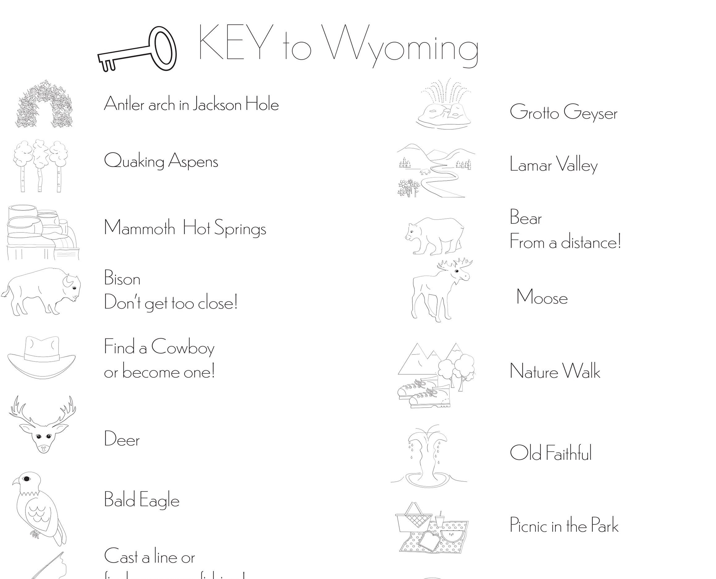 Yellowstone Bingo| National Park Travel Kids, Vacation Games, Travel ...