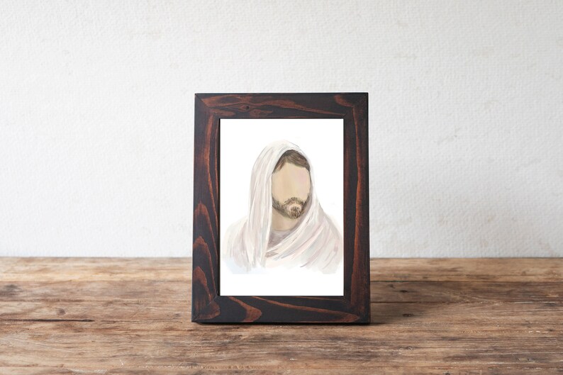 Jesus Artwork Digital Dowload. Minimalist Christian Art Modern - Etsy