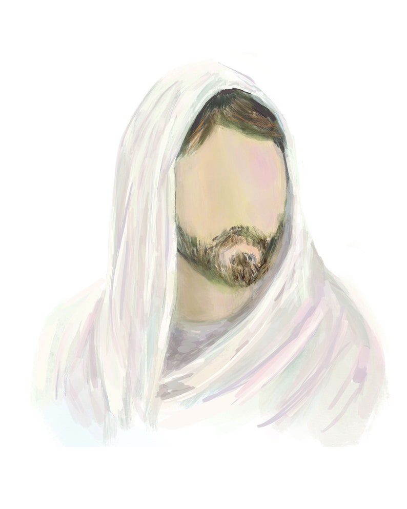 Jesus Artwork Digital Dowload. Minimalist Christian Art Modern - Etsy