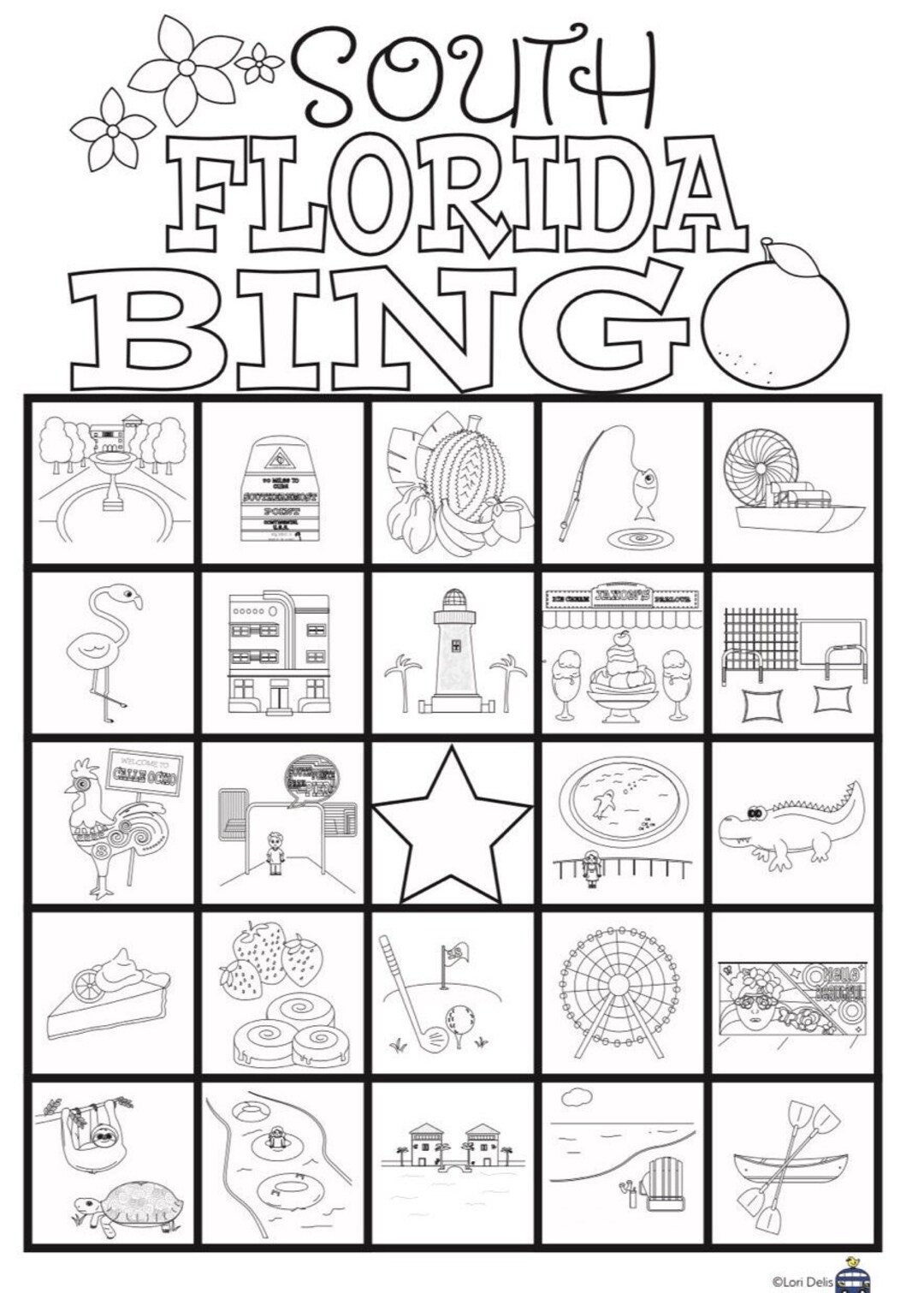 Miami Bingo| South Florida Bingo, Kids, Vacation Games, Travel Games ...