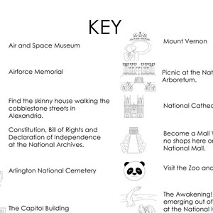 Washington DC Bingo! Instant Download- Bucketlist, Vacation Gift Family ...