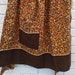 Upcycled Vintage Fabric Kitchen Apron 70s Ditzy Floral Brown Orange ...