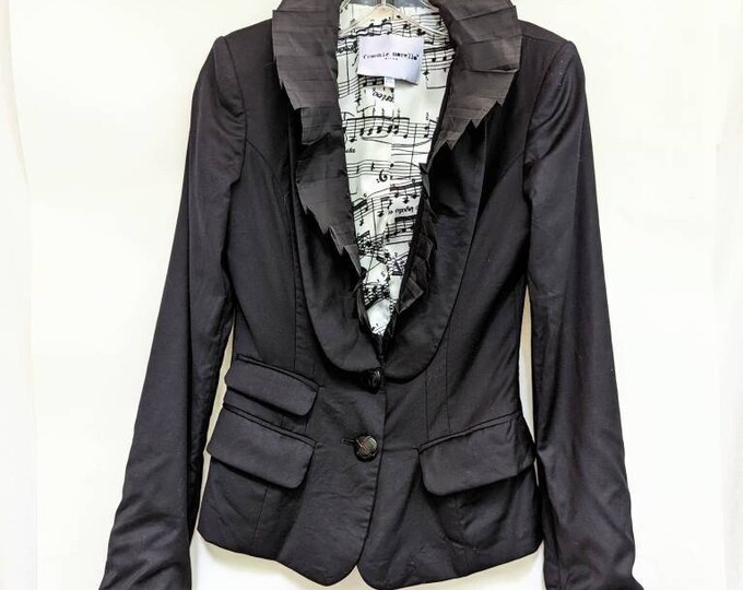 Women's Opera/evening Jacket. Frankie Morello. Ruffle Collar and Cuffs ...