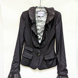 Women's Opera/evening Jacket. Frankie Morello. Ruffle Collar and Cuffs ...