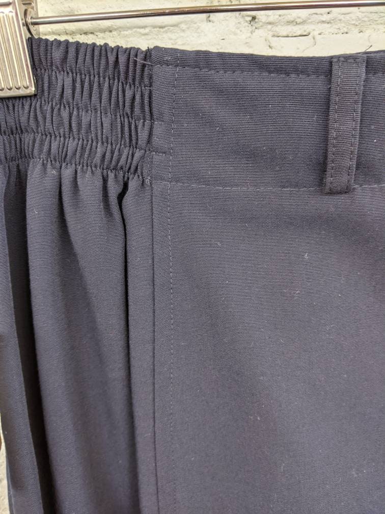 Vintage Navy Blue 70s Nautical Style Midi Skirt Brass Buttons | Etsy