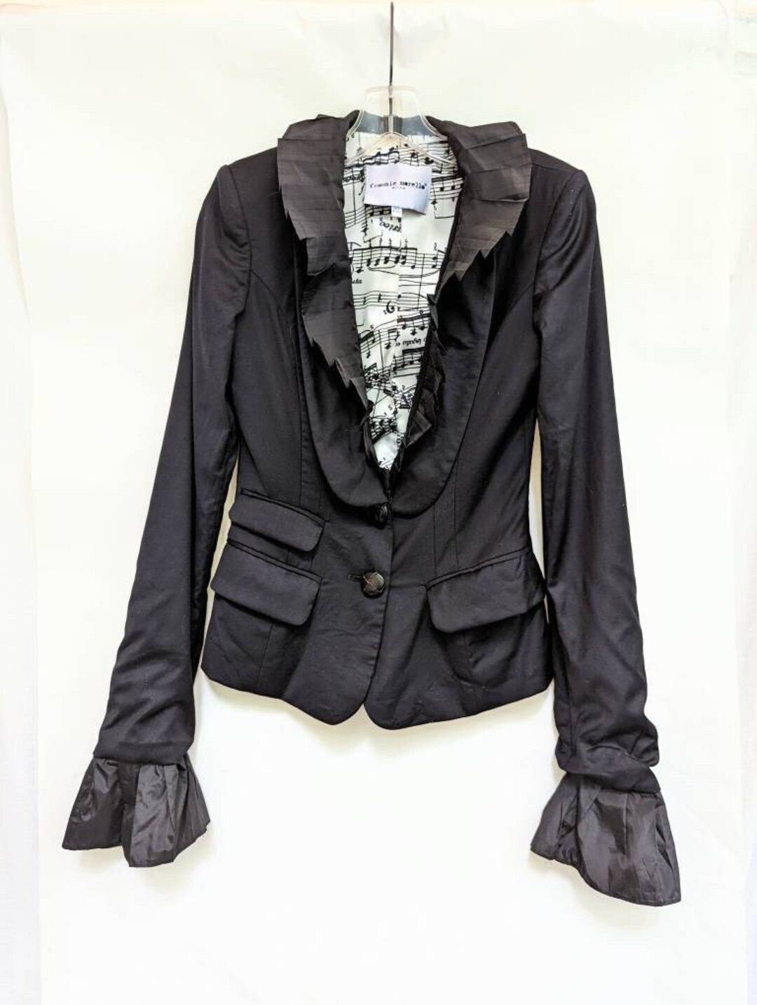 Women's Opera/evening Jacket. Frankie Morello. Ruffle Collar and Cuffs ...