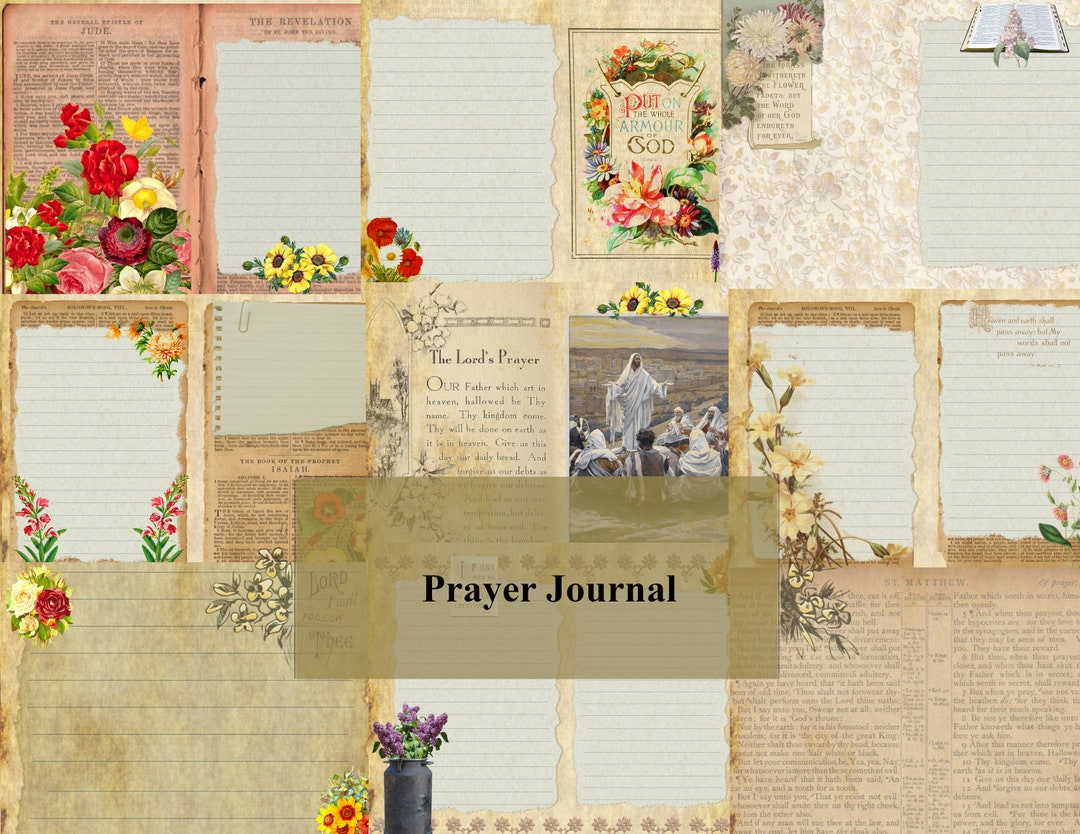 Prayer Journal Digital Paper - Etsy