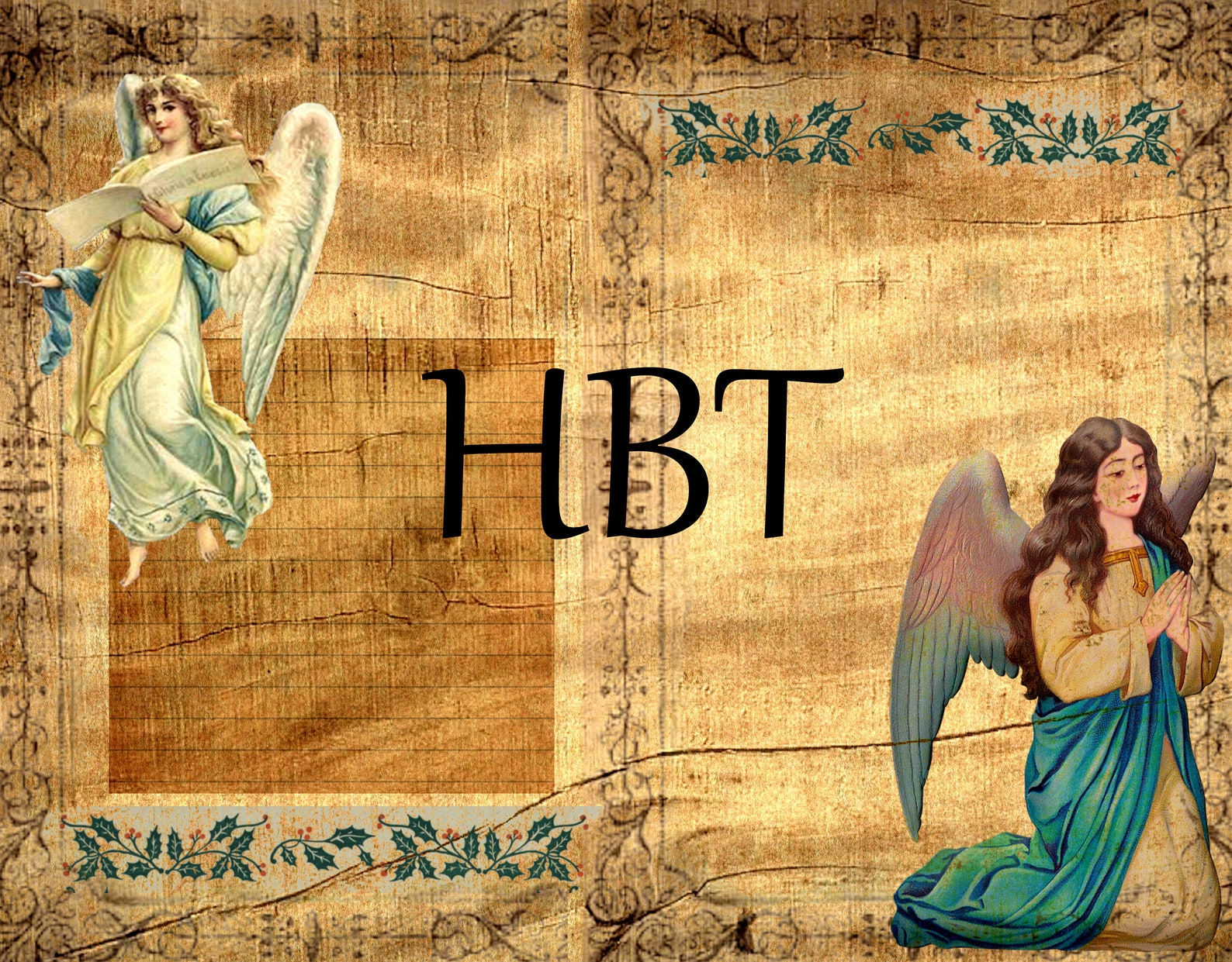 Hark the Angels Junk Journal Digital Kit - Etsy