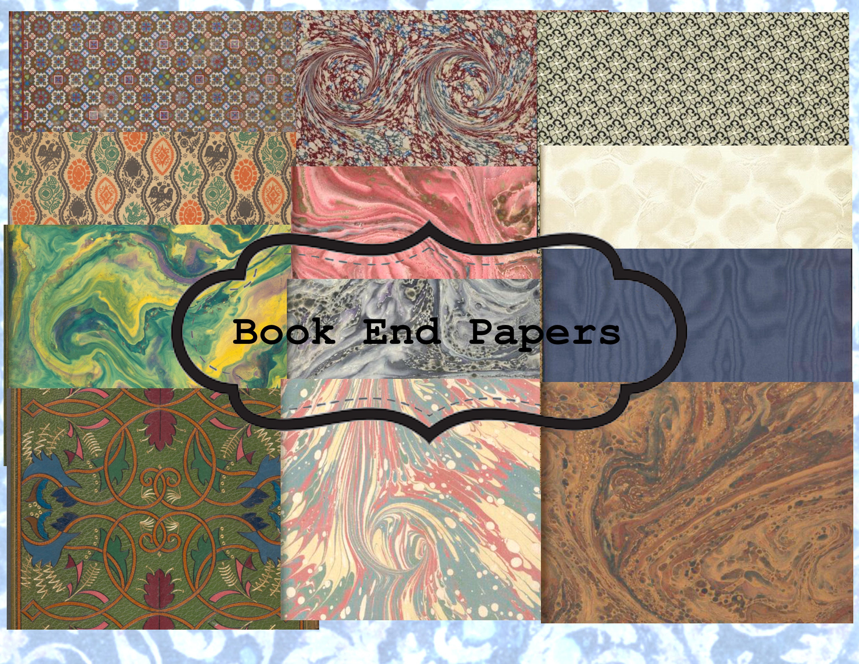 Book End Paper Junk Journal Digitals - Etsy