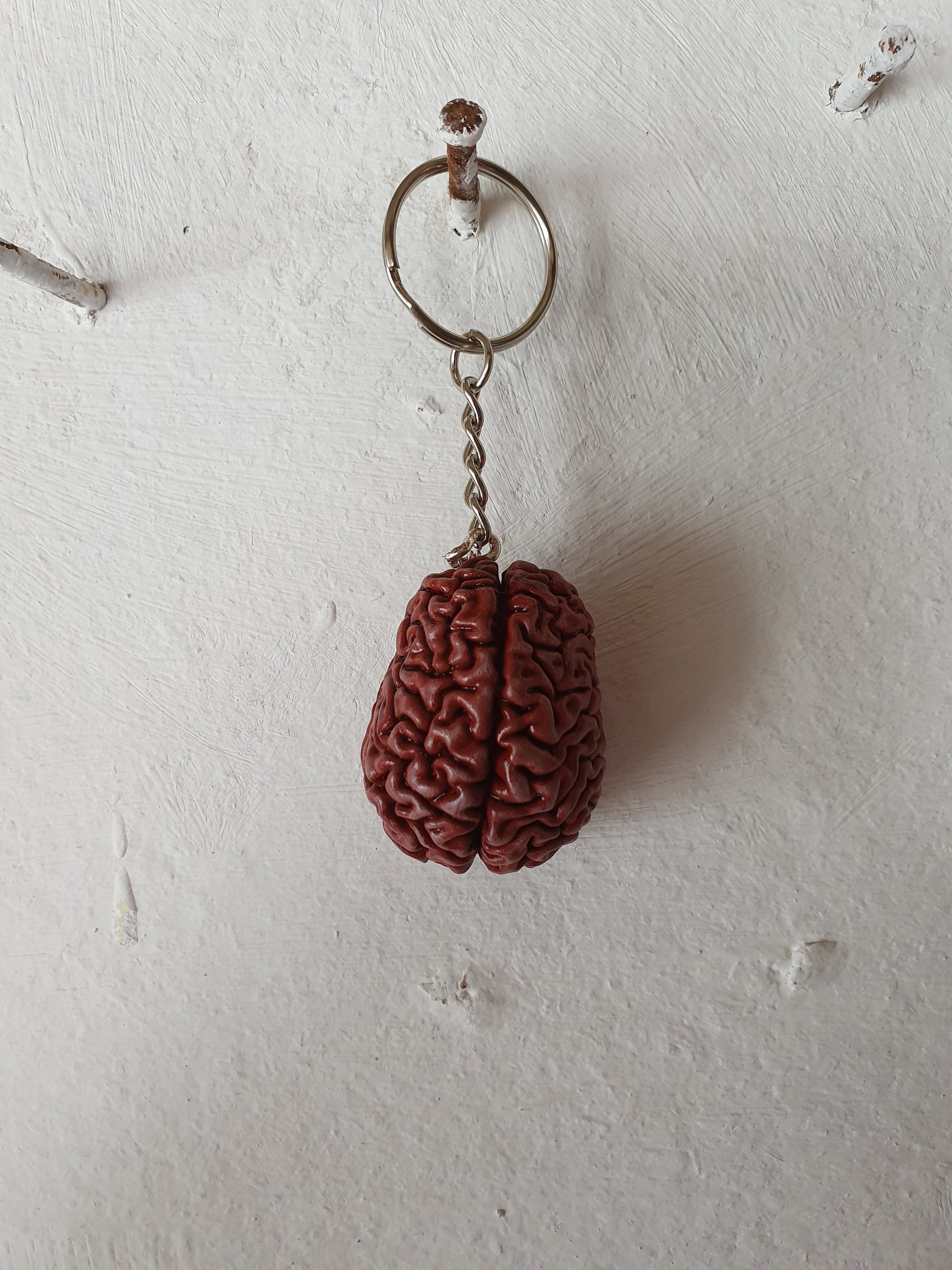 Human Brain Keychain Brain Keyring. - Etsy