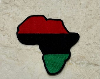 RBG Africa Continent Patch - Etsy