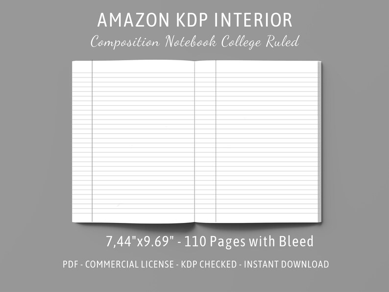 Ruled, Grid, Notebooks, Interior, College, Narrow, Legal, Ruled, Grid ...