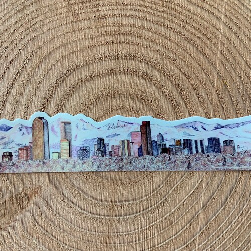 Denver Skyline Vinyl Sticker Coloradobest Friend Gift - Etsy