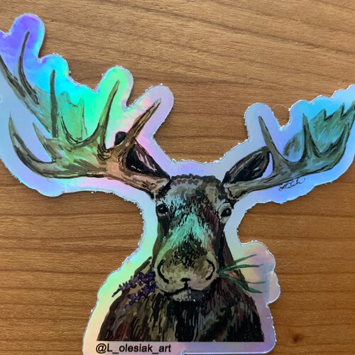 Moose Stickers Rustic Party Theme Lumberjack Baby Shower - Etsy