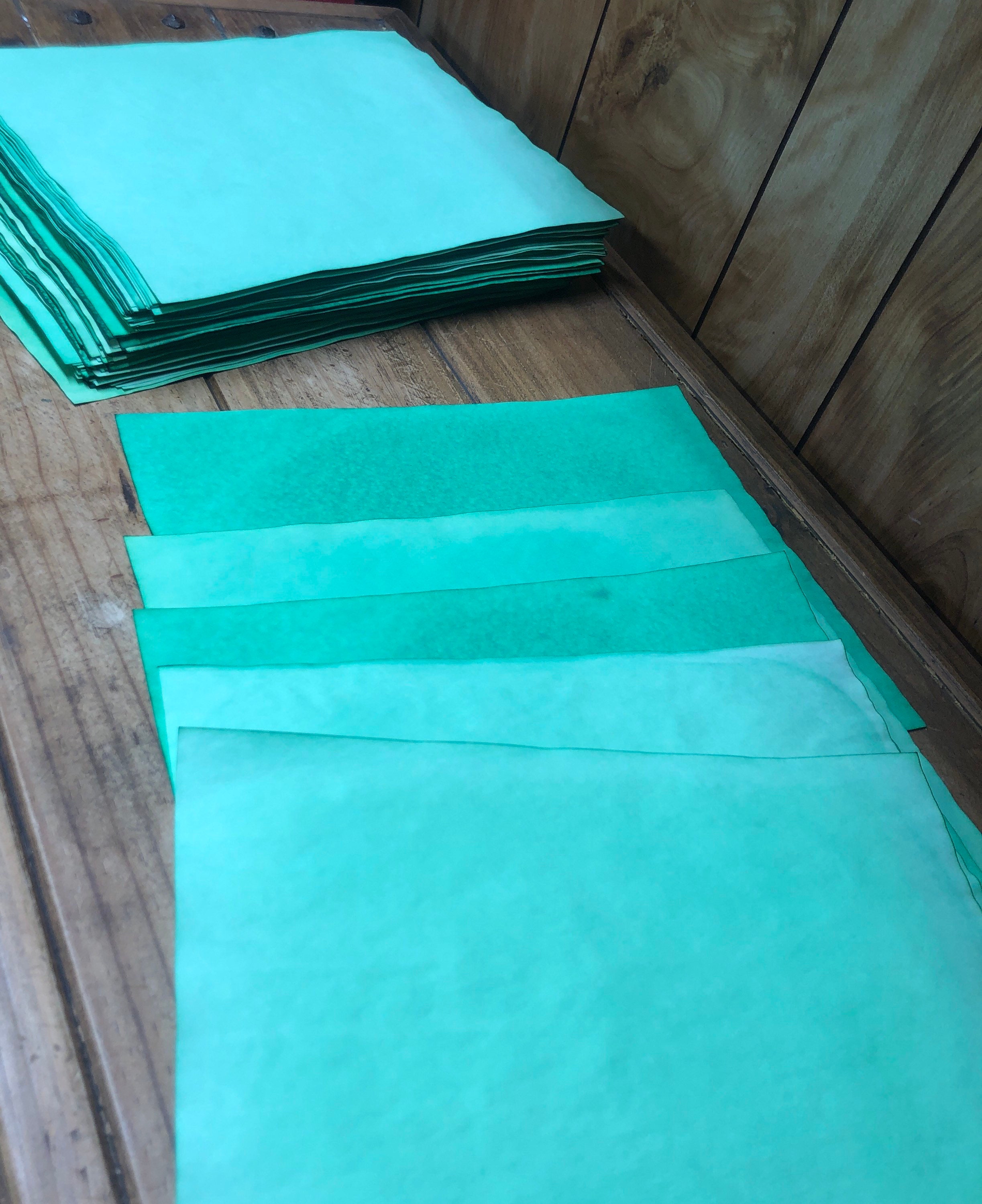 25 Sheets of Green Tea Dyed Papers. Assorted Tea Dyed Paper. | Etsy