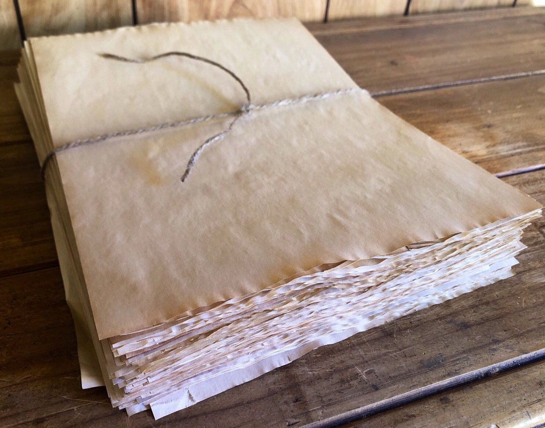 Tea Dyed Paper: 25 Rustic Sheets for Junk Journaling - Etsy