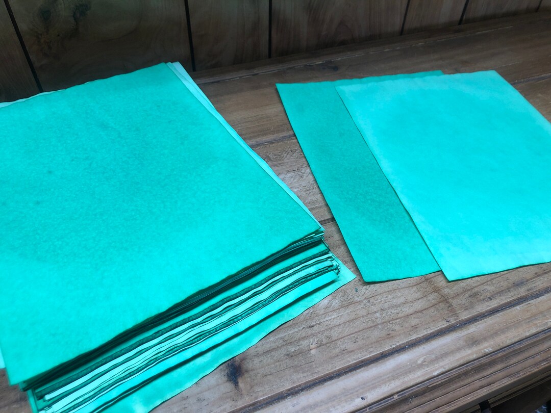 25 Sheets of Green Tea Dyed Papers. Assorted Tea Dyed Paper. Tea ...