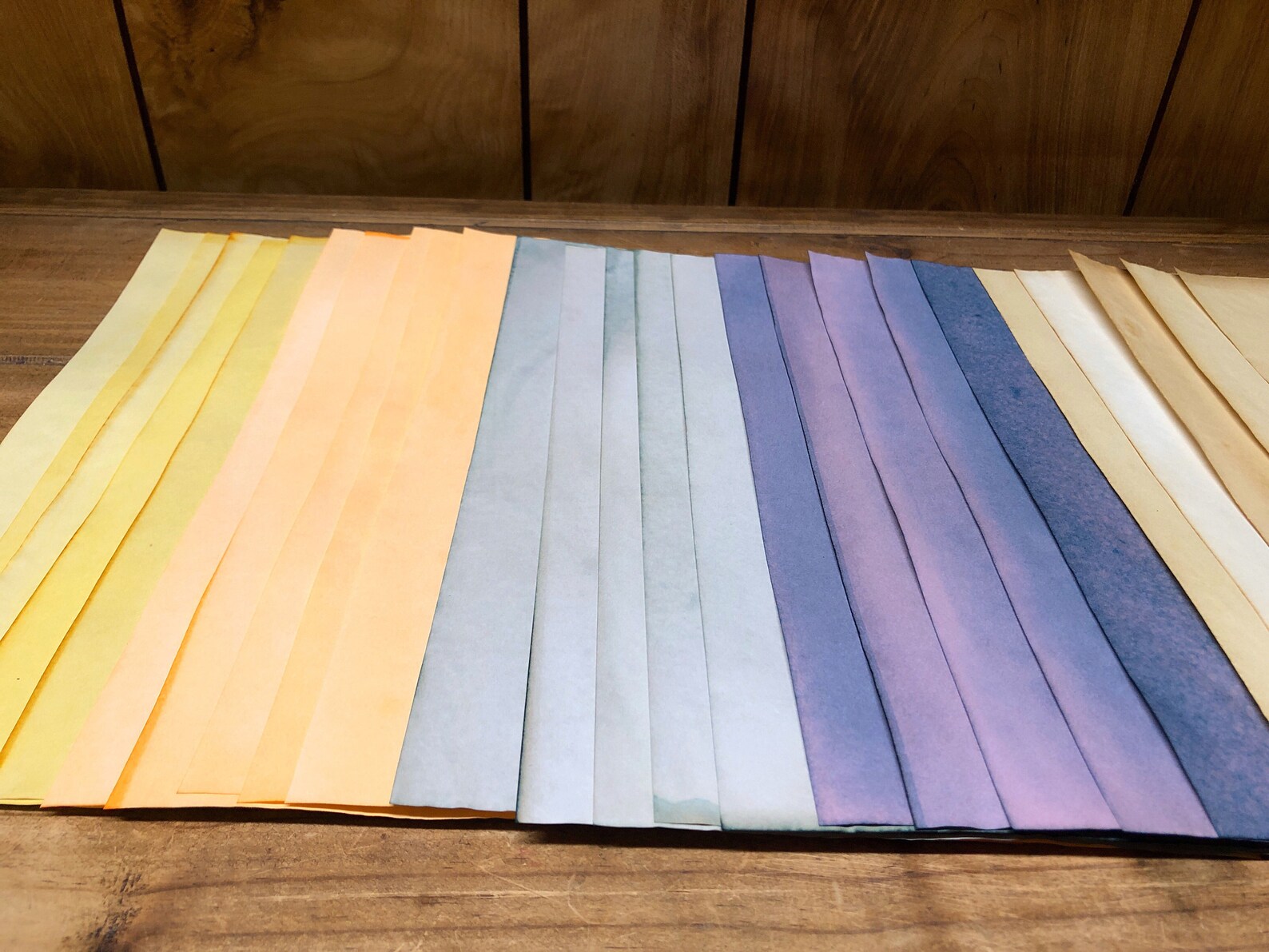 25 Sheets of Multicolored Tea Dyed Paper. Tea Stained | Etsy