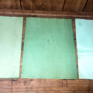 12 Sheets of Green Tea Dyed Paper. Stained Stationary. | Etsy
