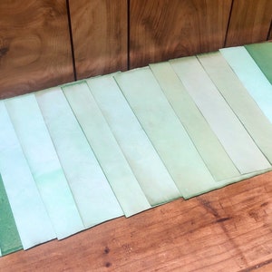 12 Sheets of Green Tea Dyed Paper. Stained Stationary. | Etsy
