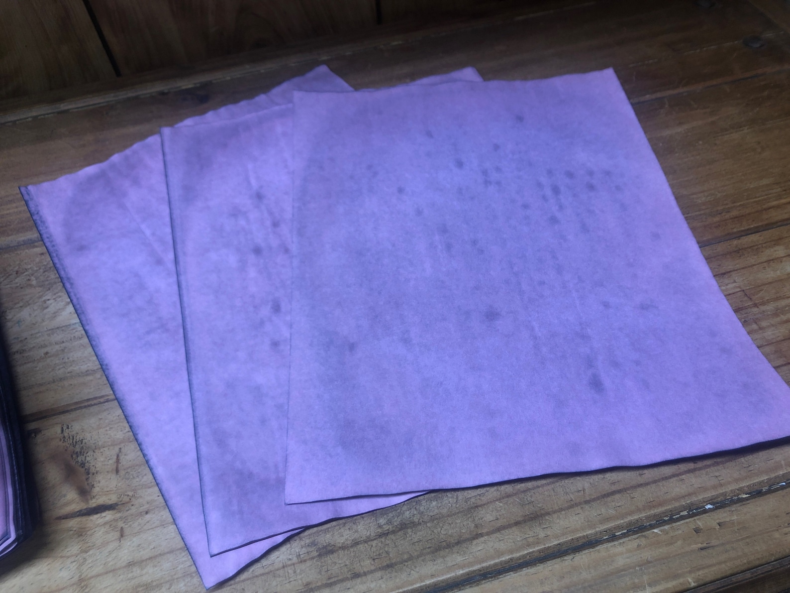 12 Sheets of Purple Tea Dyed Paper. Tea Stained Stationary. - Etsy