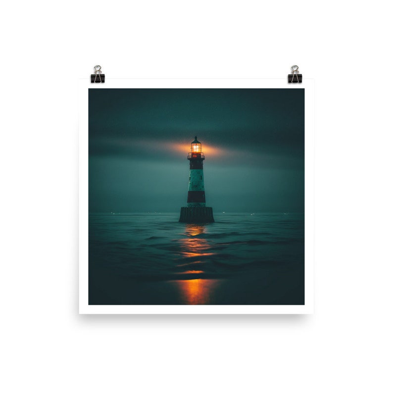 Northern Lighthouse Poster - Etsy