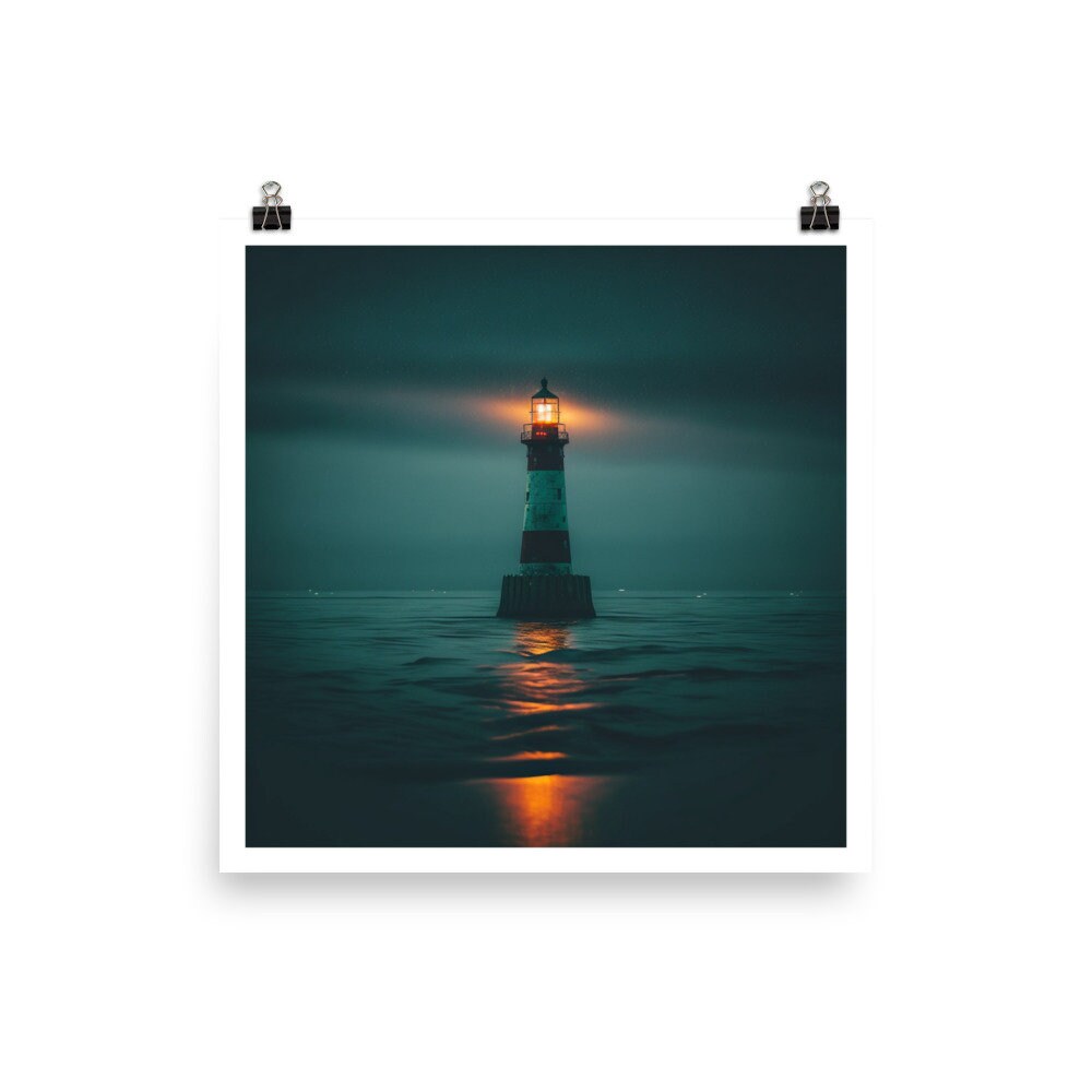 Northern Lighthouse Poster - Etsy