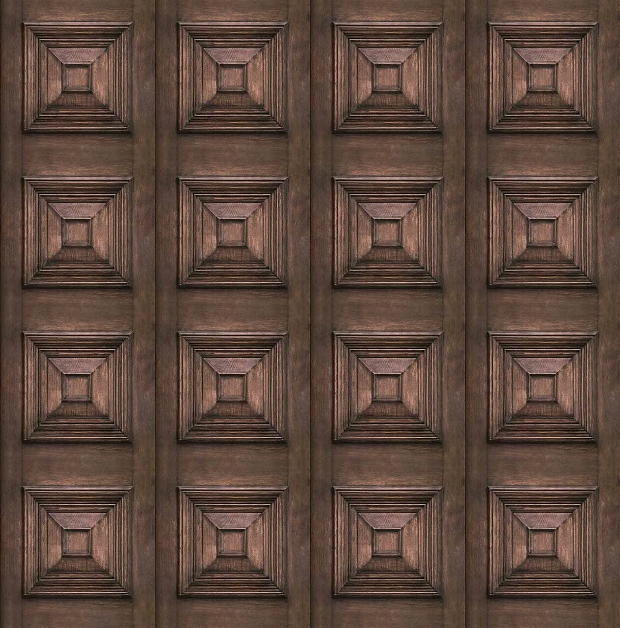 Dark Oak Victorian Panelling Wallpaper - Etsy