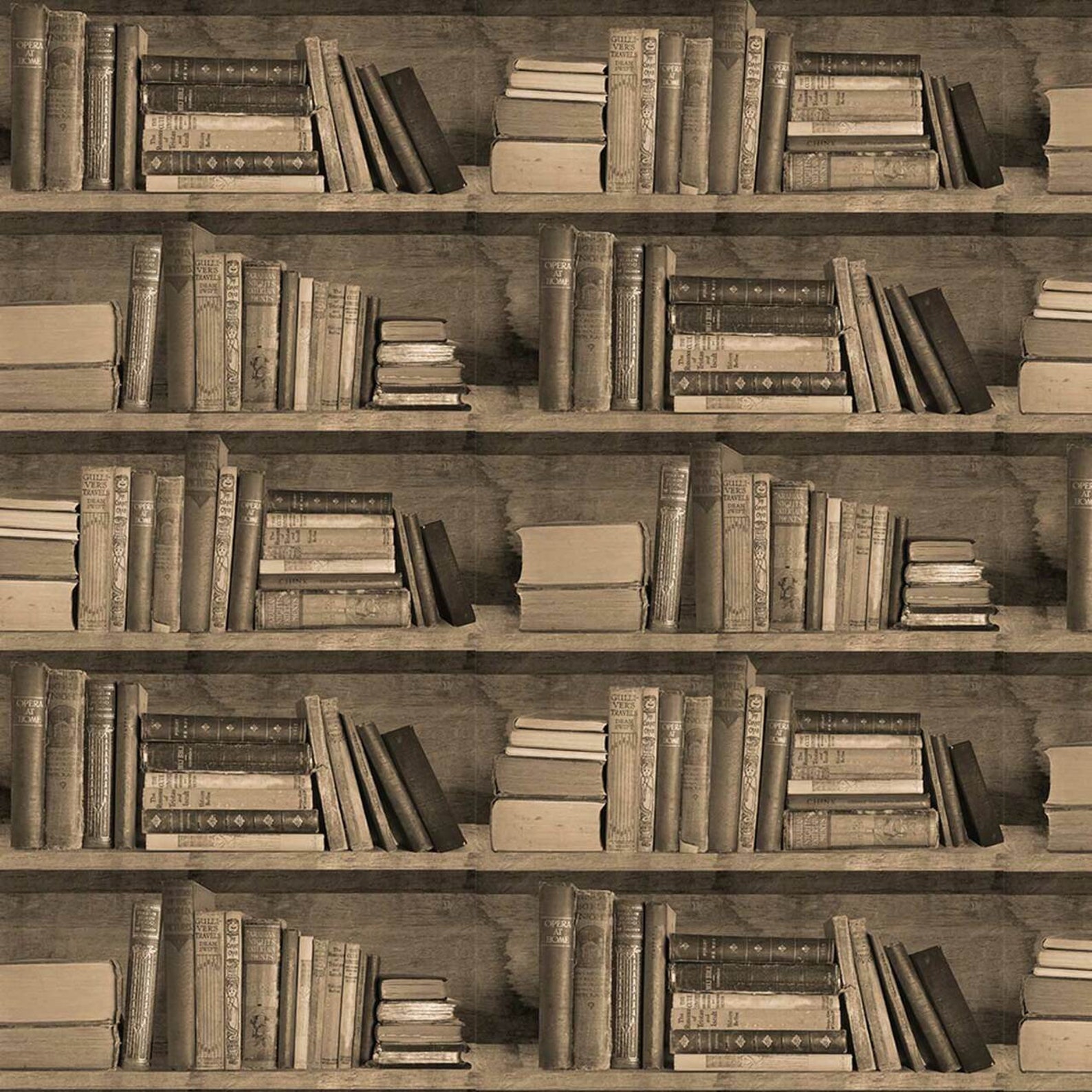 Library Bookshelf Wallpaper, Library Wallpaper, Home Decor Wallpaper ...