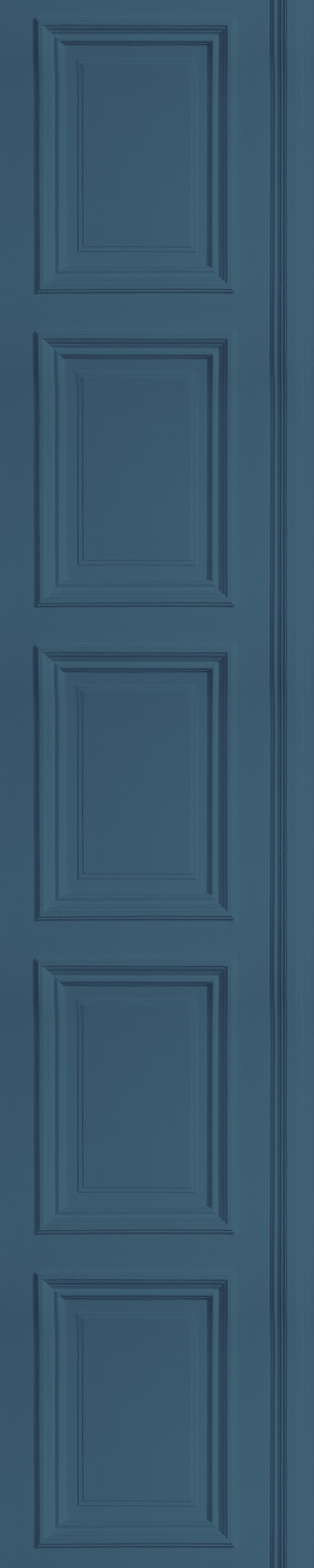 BLUE PANEL WALLPAPER, Petrol Panelling Blue Panel Wallpaper, Grey Panel ...