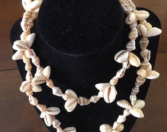 Vintage Seminole Indian Cowrie and Conch Shell Necklace - Etsy
