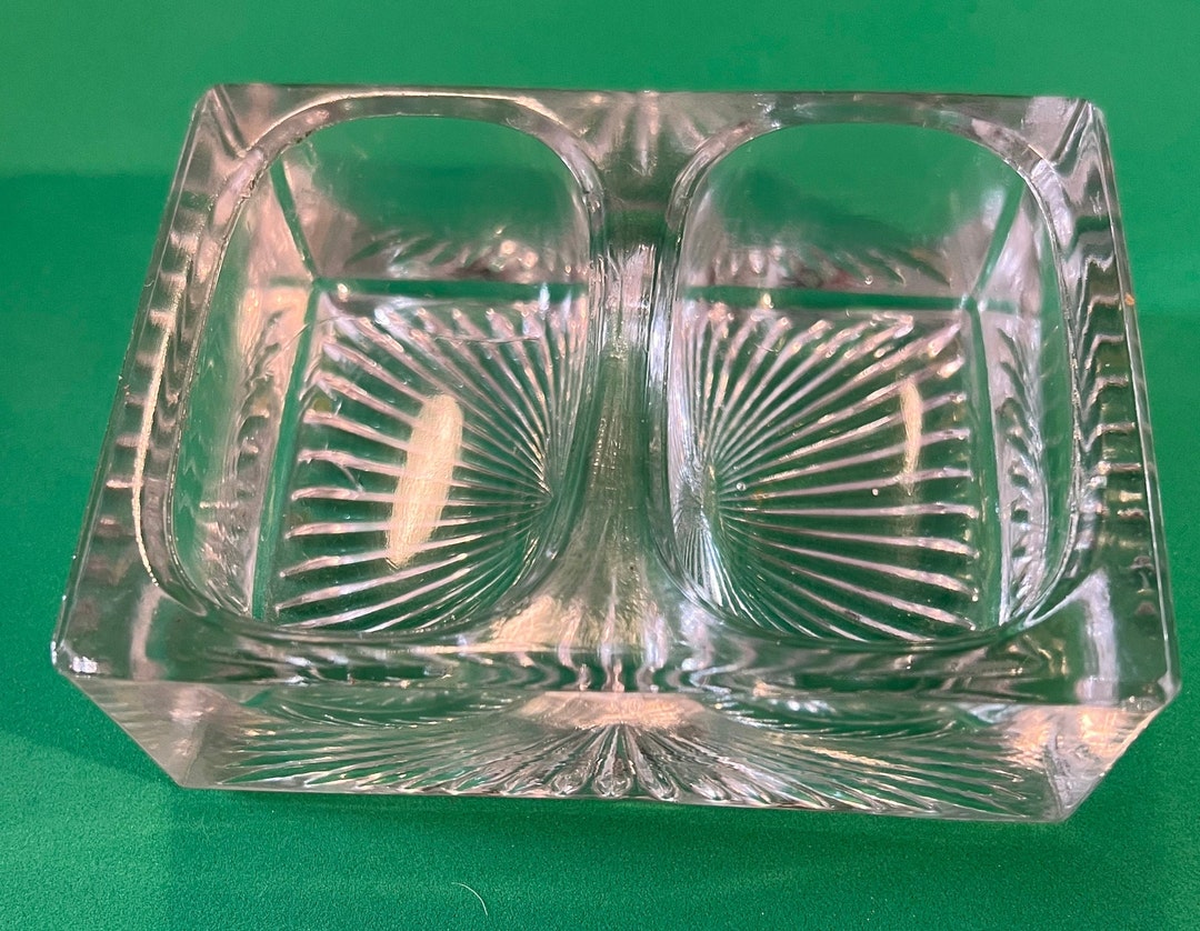 Antique Pressed Glass Double Salt Cellars - Etsy