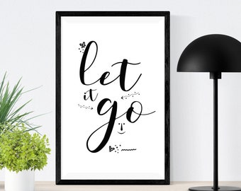 Let It Go Print | Etsy