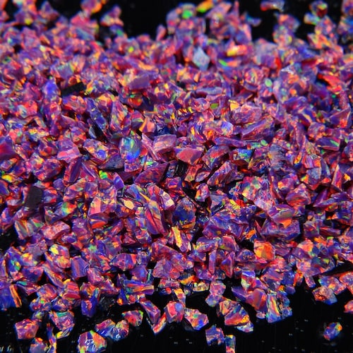 Crushed Opal flaming / Premium Inlay Material - Etsy