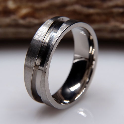 Titanium Beveled Edge Screw-together Ring Blank for Inlay - Etsy
