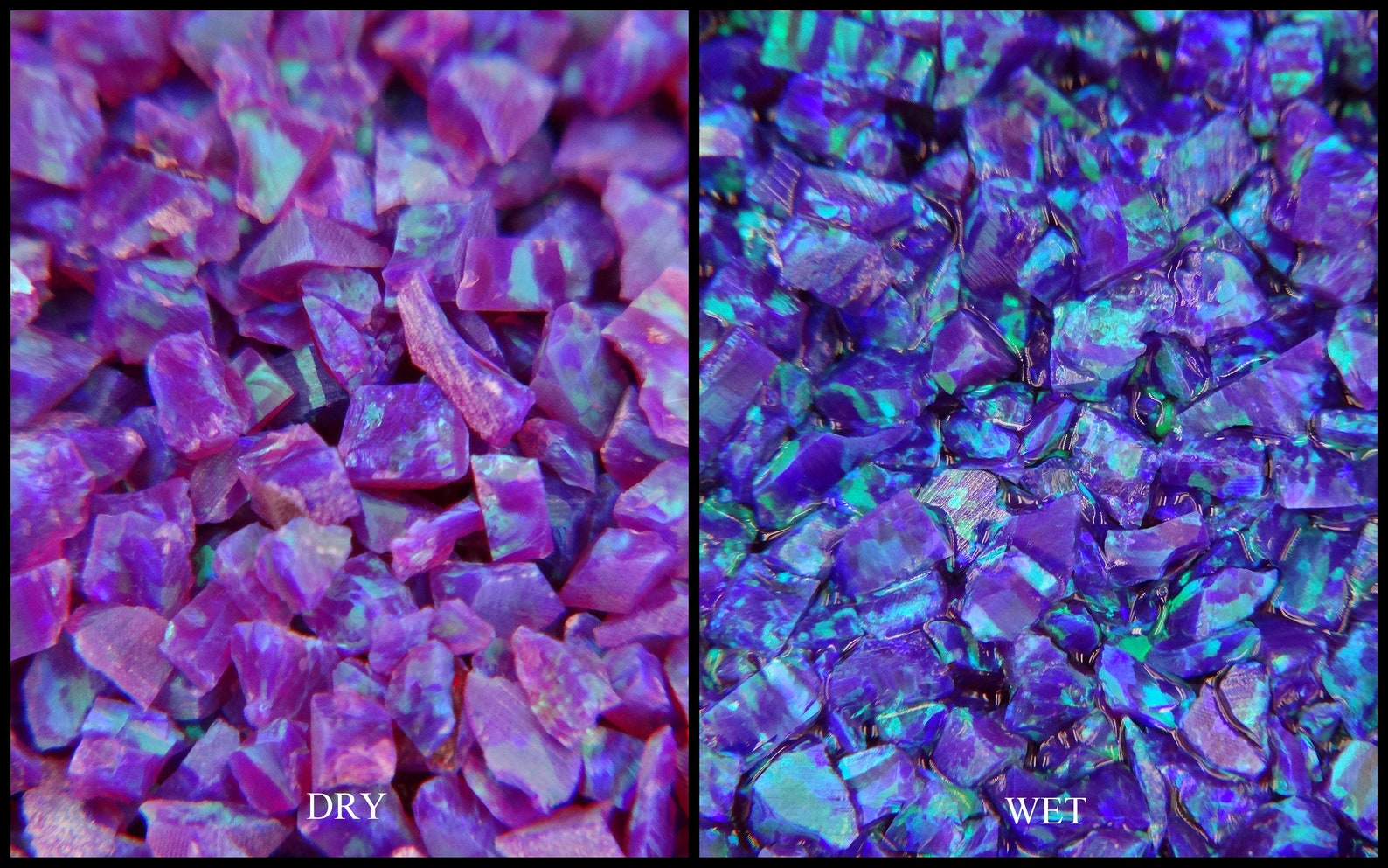 Crushed Opal - "indigo" / Premium Inlay Material for Ring Jewelry ...