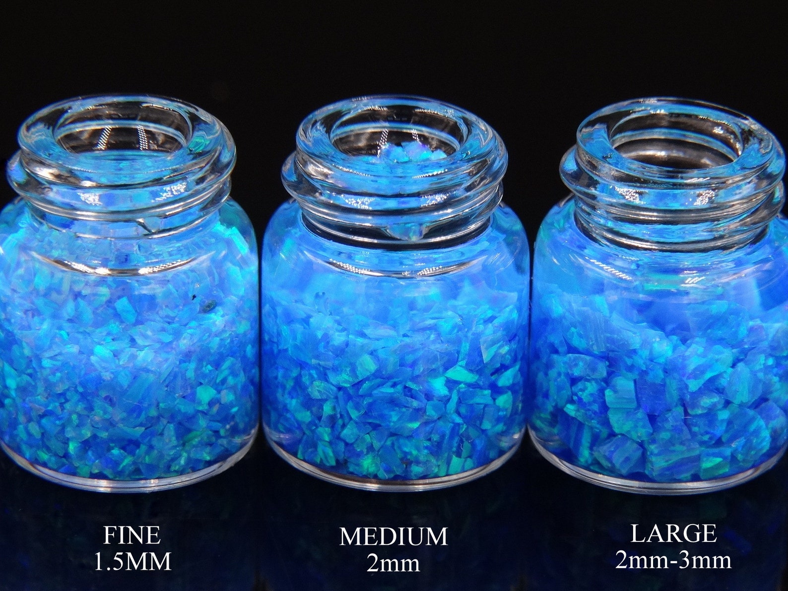 Crushed Opal blue Ice / Premium Inlay Material | Etsy